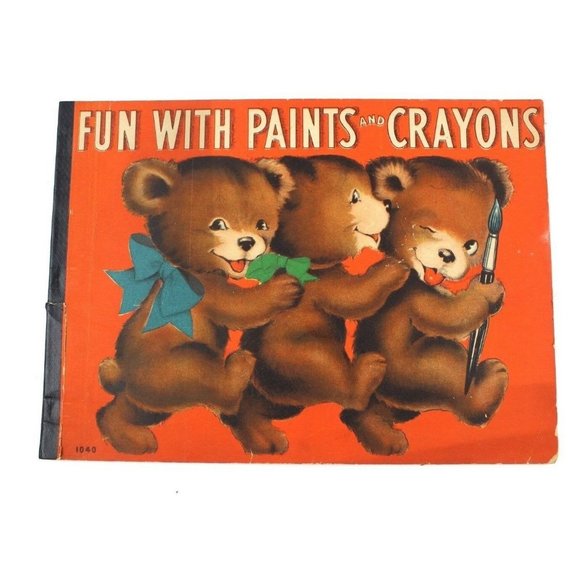 Other | Vintage Whitman Publishing Co 1938 Fun With Paint And Crayons ...